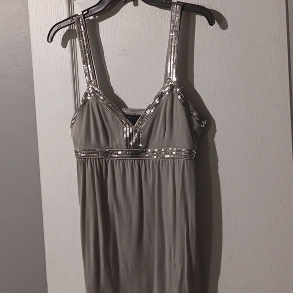 Express | Tops | Silver Sequence Tank Top | Poshmark